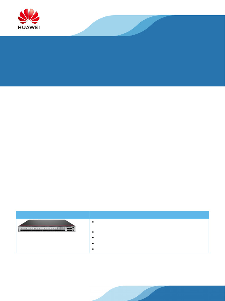 Huawei CloudEngine S6750-S Series Switches Datasheet | PDF | I Pv6 | Computer Network
