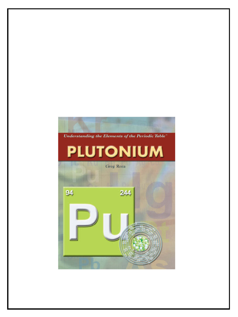 Plutonium Greg Roza Kindle & PDF Formats | PDF | Plutonium | Clothing