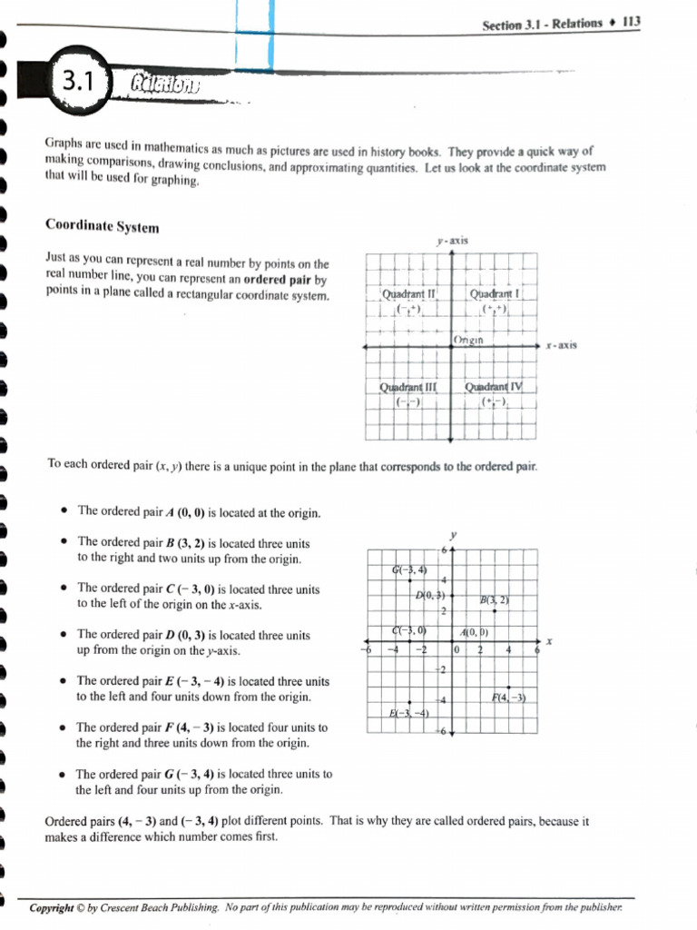 Chapter 3 - Relations and Functions | PDF