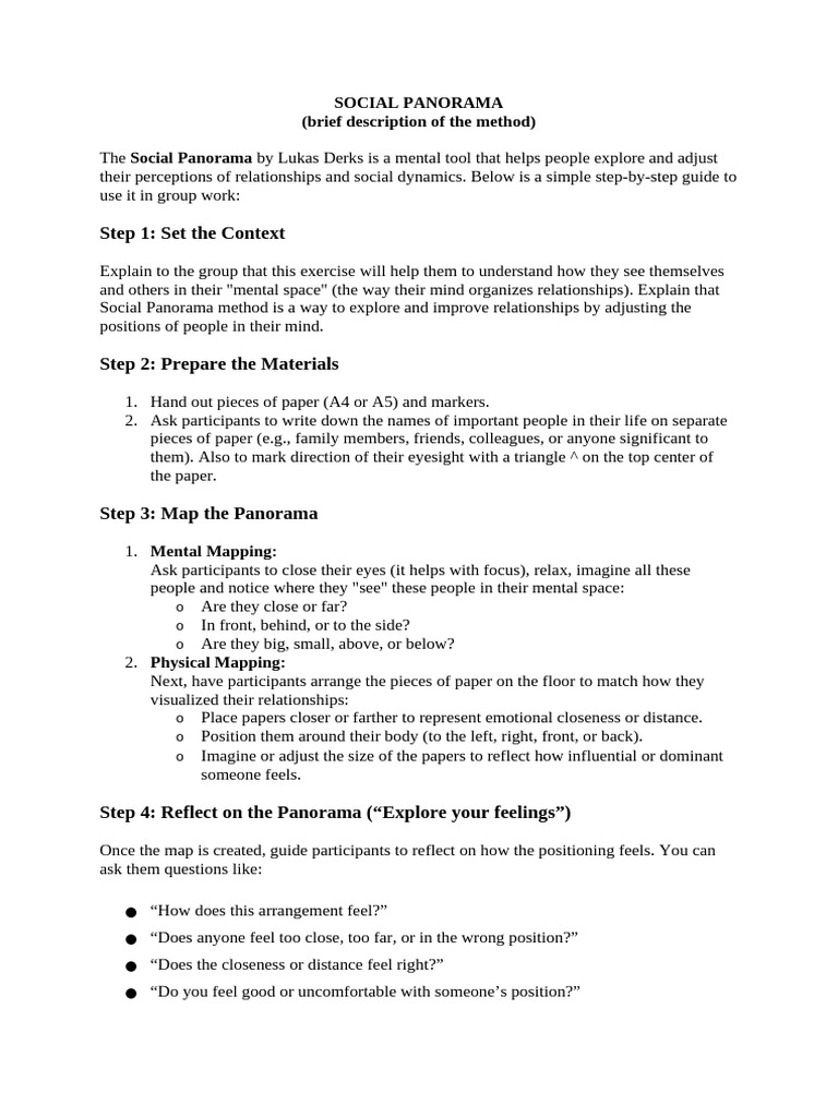 Exploring Social Panorama Techniques | PDF | Mind | Perception