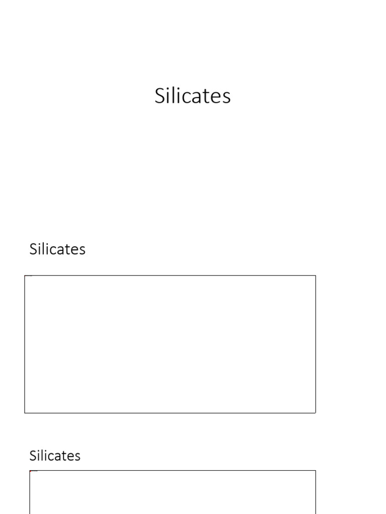 Classification of Silicates | PDF