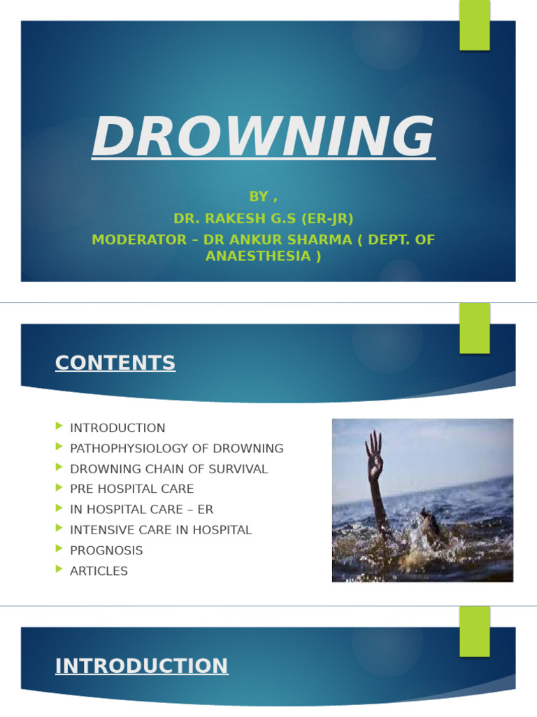 Understanding Drowning: Causes & Care | PDF | Cardiopulmonary ...