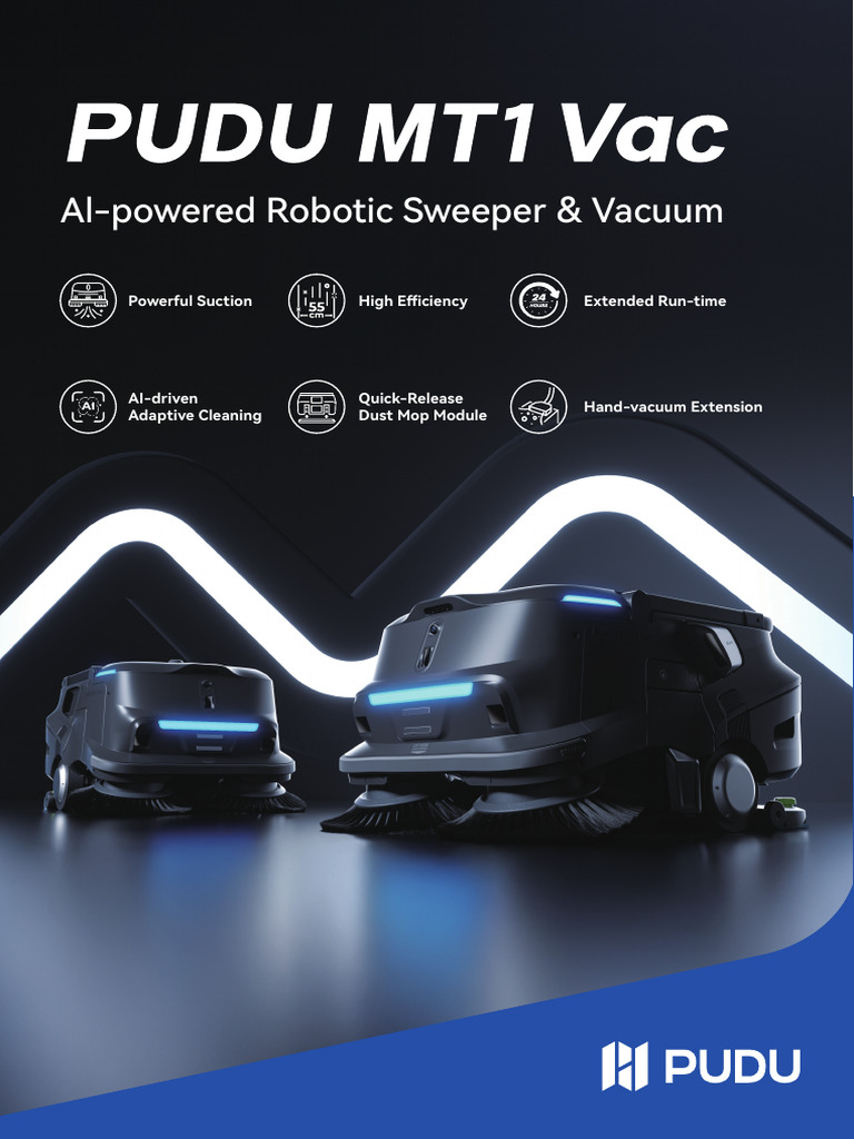 PUDU MT1 Vac - Product Flyer - 20250711 - EN | PDF | Vacuum Cleaner