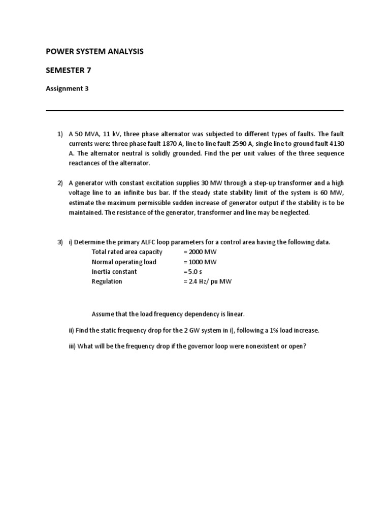 Power System Analysis | PDF
