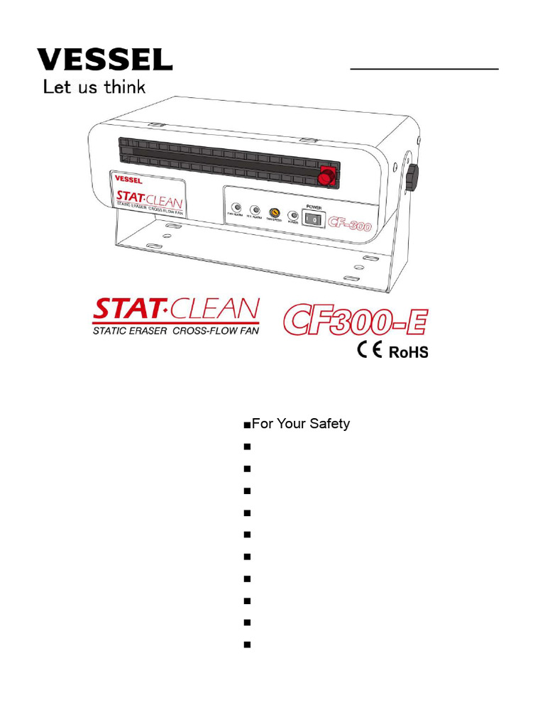 Stat Clean CF300-E Instruction Manual | PDF | Electrical Connector ...