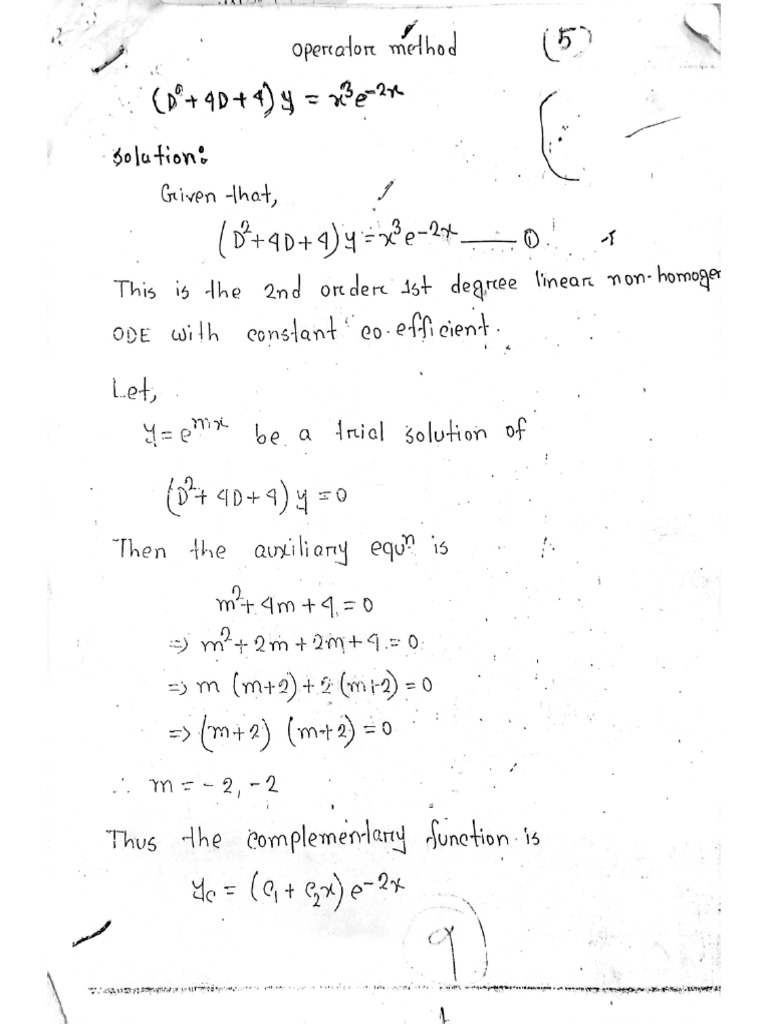 Operator Method | PDF