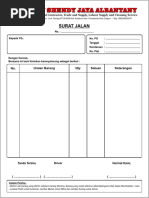 Contoh Surat Jalan Excel | PDF