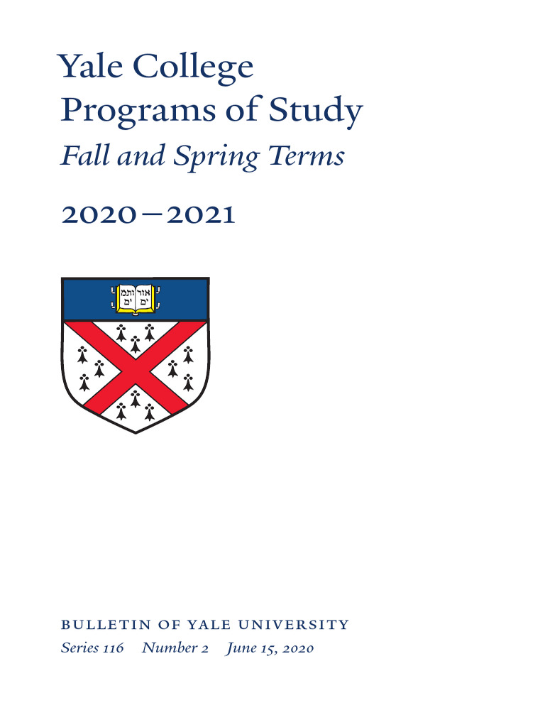 Yale College Programs of Study 2020-21 | PDF | Social Sciences | Science