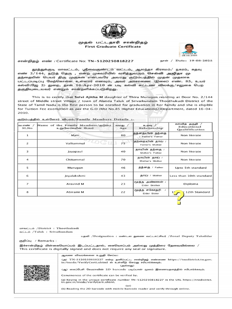 TN-5120250818227 Certificate | PDF