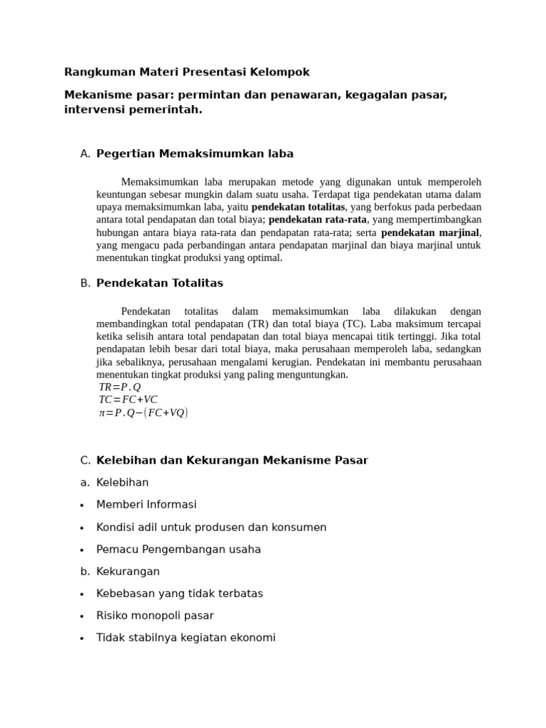 Rangkuman Materi Presentasi Kelompok | PDF