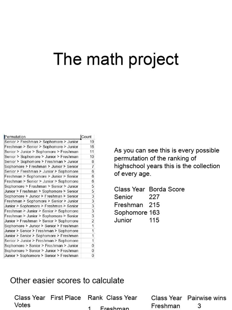 The Math Project Pdf