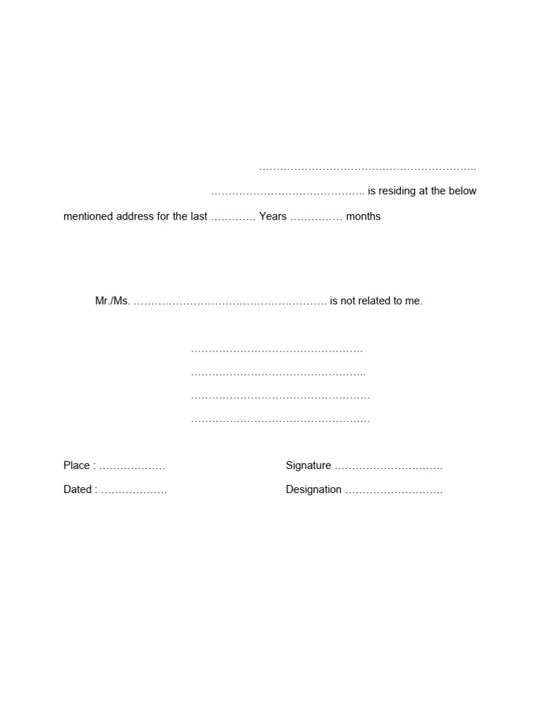 PG TRB Character Certificate Format | PDF | Career & Growth