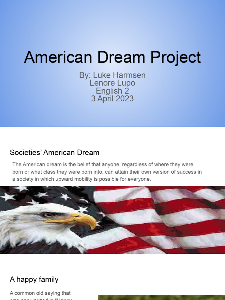 LUKE HARMSEN - American Dream Project - 15637786 | PDF | American Dream