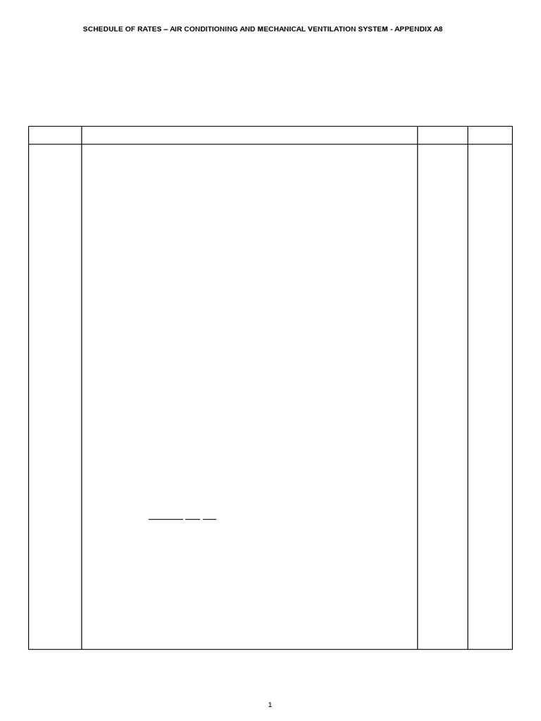JTC FM_SOR_Appendix A8 _ ACMV | PDF | Electrical Wiring | Pipe (Fluid ...