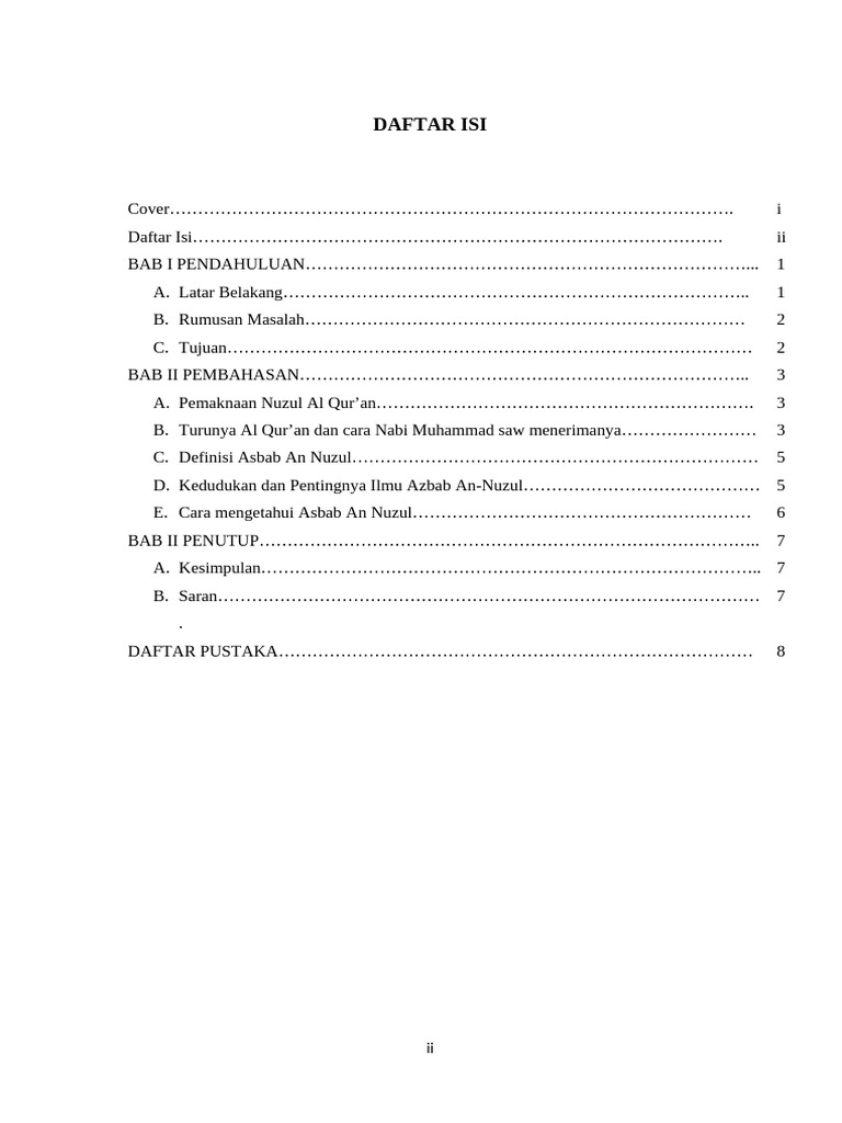 Daftar Isi | PDF