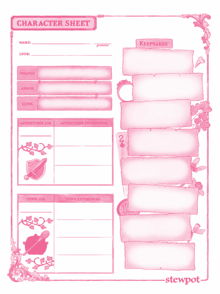 Stewpot-Sheets Color Character Super Tool Pink | PDF