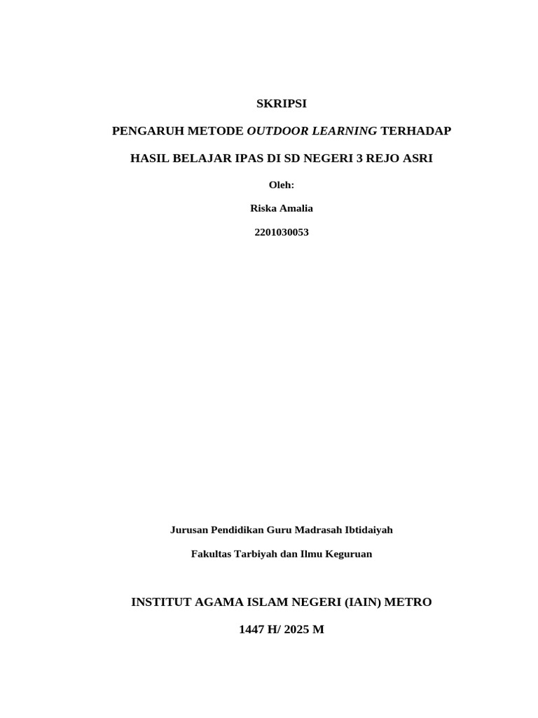 Skripsi Riska Amalia-3 | PDF