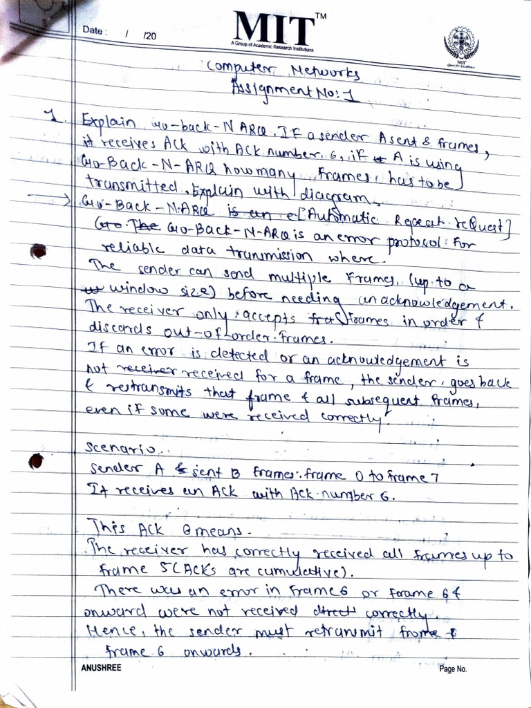 Computer Network Assignment 1 | PDF | Computing