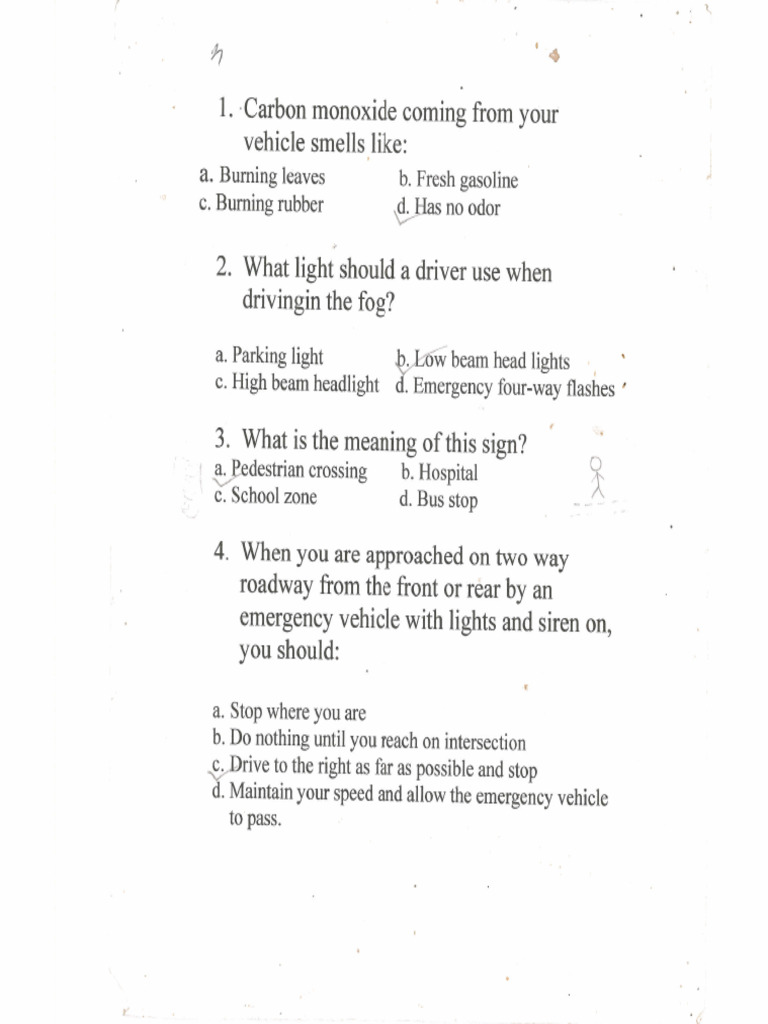 Driver License Exam | PDF