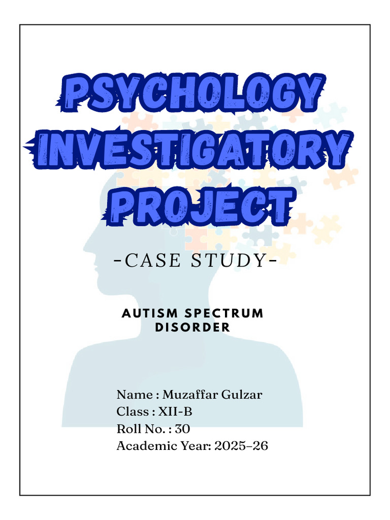 Autism Spectrum Disorder Case Study | PDF