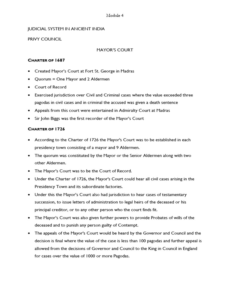 Constitutional History Module 4 | PDF | Jurisdiction | Appeal