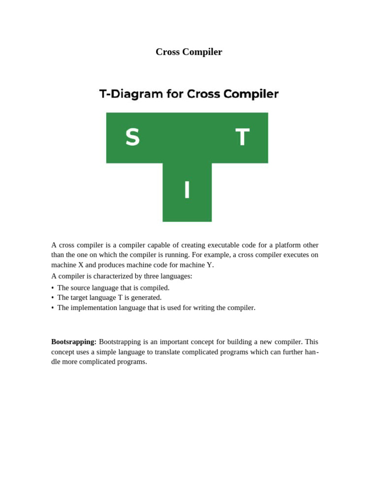 Cross Compiler | PDF