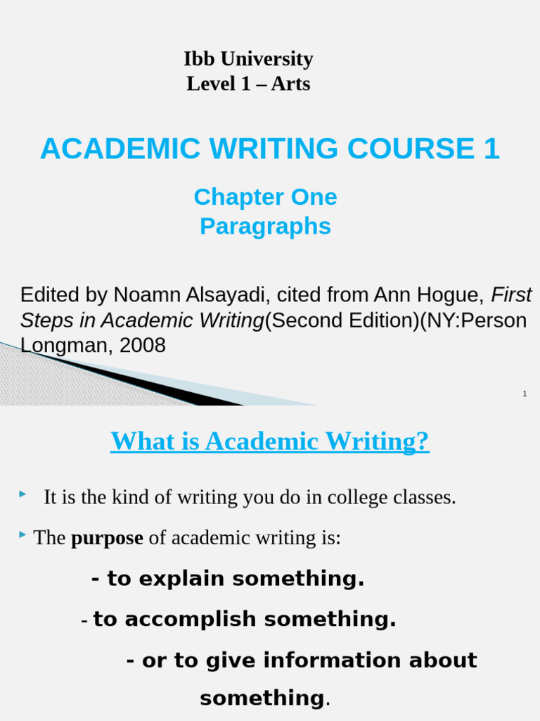 Essentials of Academic Writing Skills | PDF | Paragraph