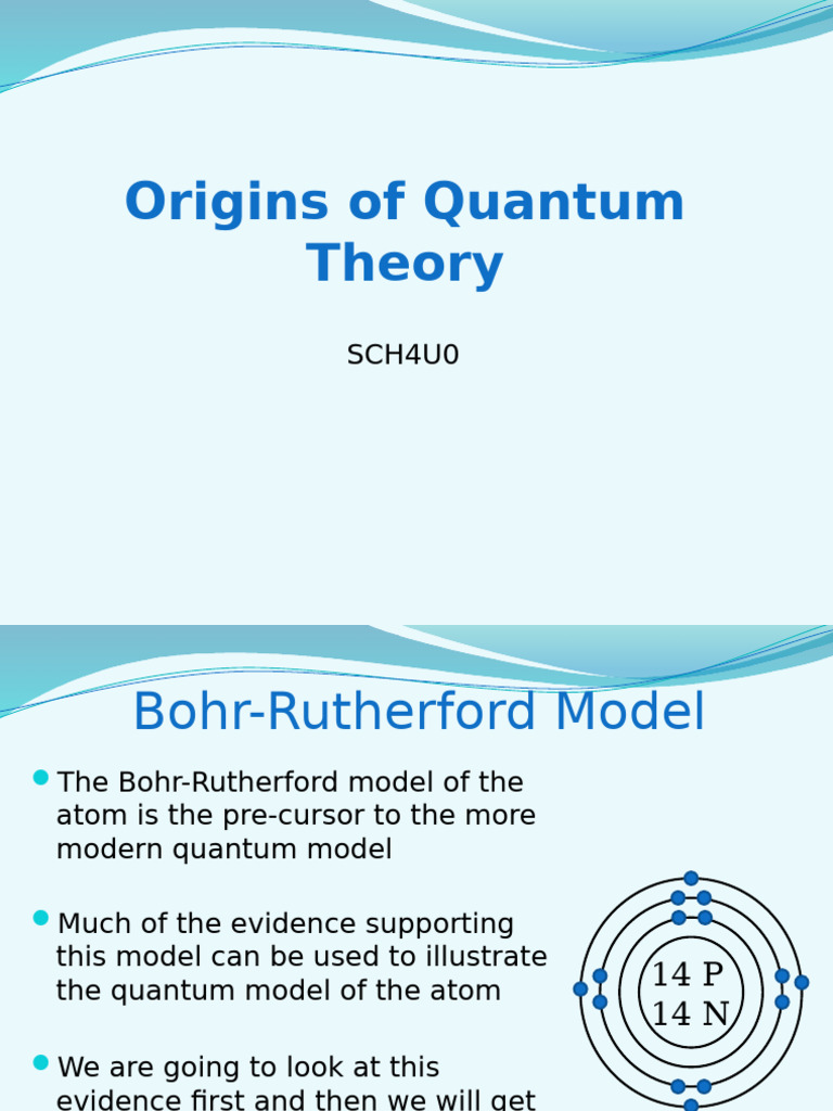 1.1 (Lesson PPT) Origins of Quantum Theory | PDF | Energy Level ...