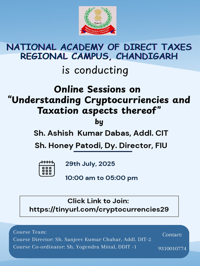 Flyer-One Day Course On Cryptocurrency | PDF