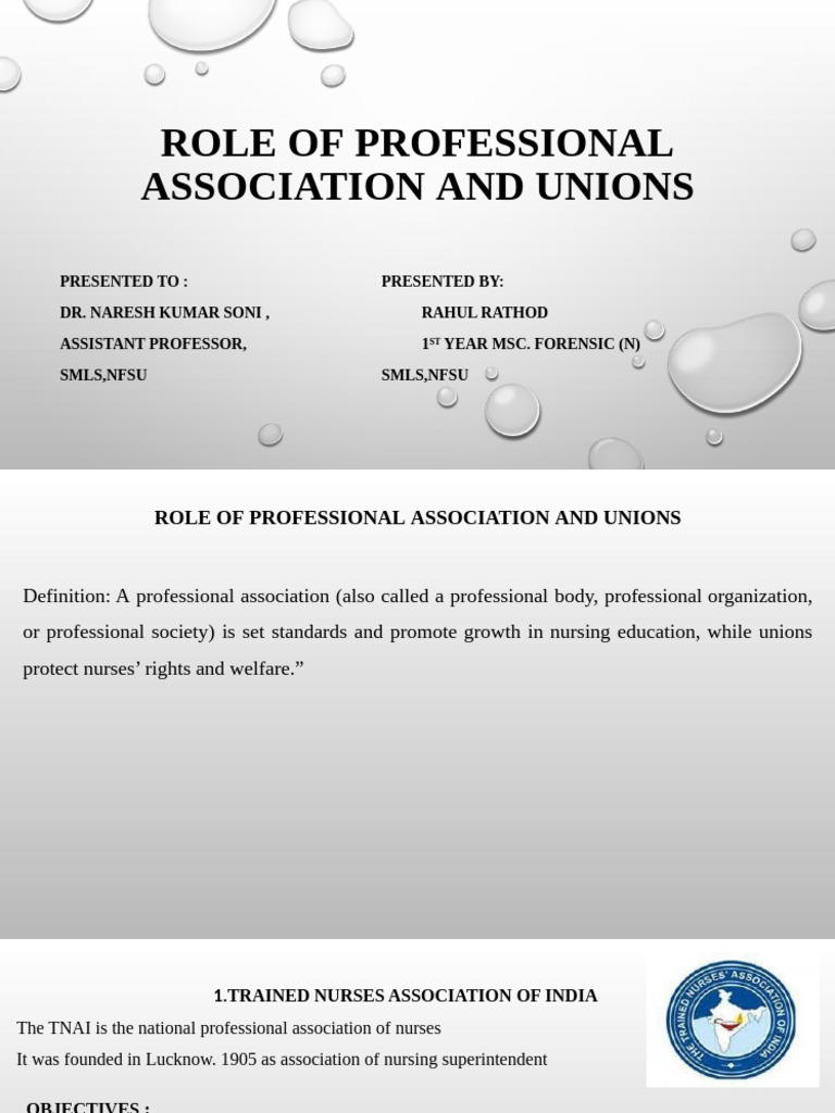 Professional Associations and Unions in Nursing | PDF | Nursing | World ...