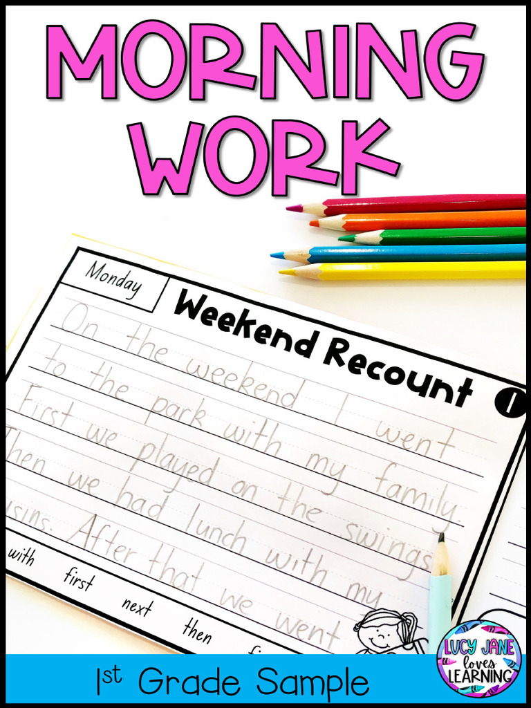 1stGradeMorningWorkAugustSeptemberBacktoSchoolIndependentWork 1 | PDF