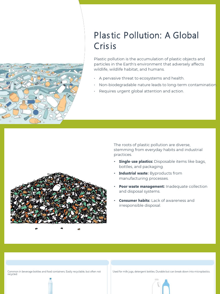 Combatting Global Plastic Pollution | PDF | Plastic | Recycling
