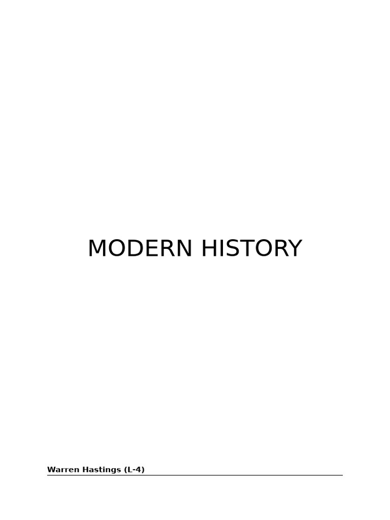 Modern History | PDF | Indian National Congress | British Raj