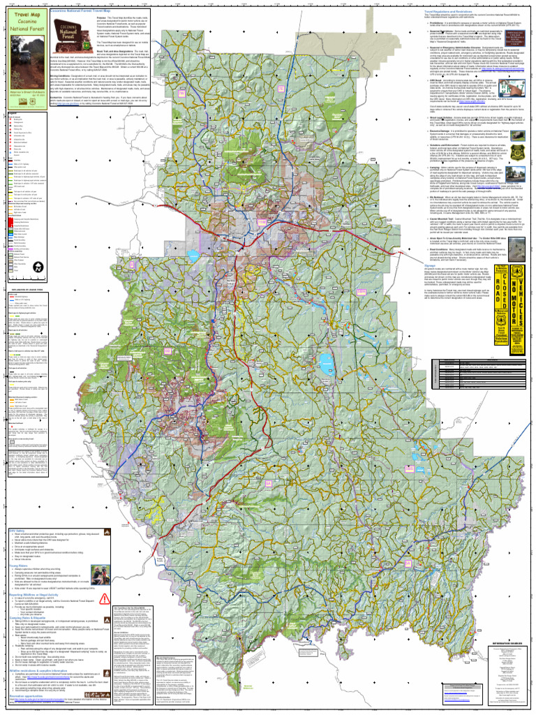 Coconino National Forest Map Overview | PDF