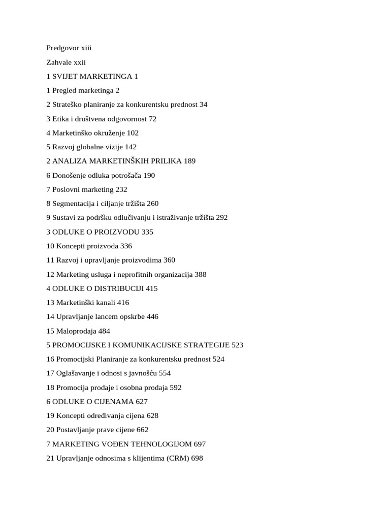 MKTG Predgovor Xiii | PDF