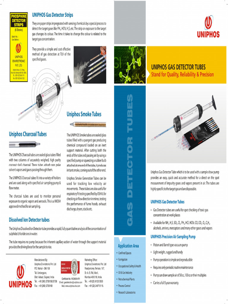 Gas Detector Tubes 14 | PDF