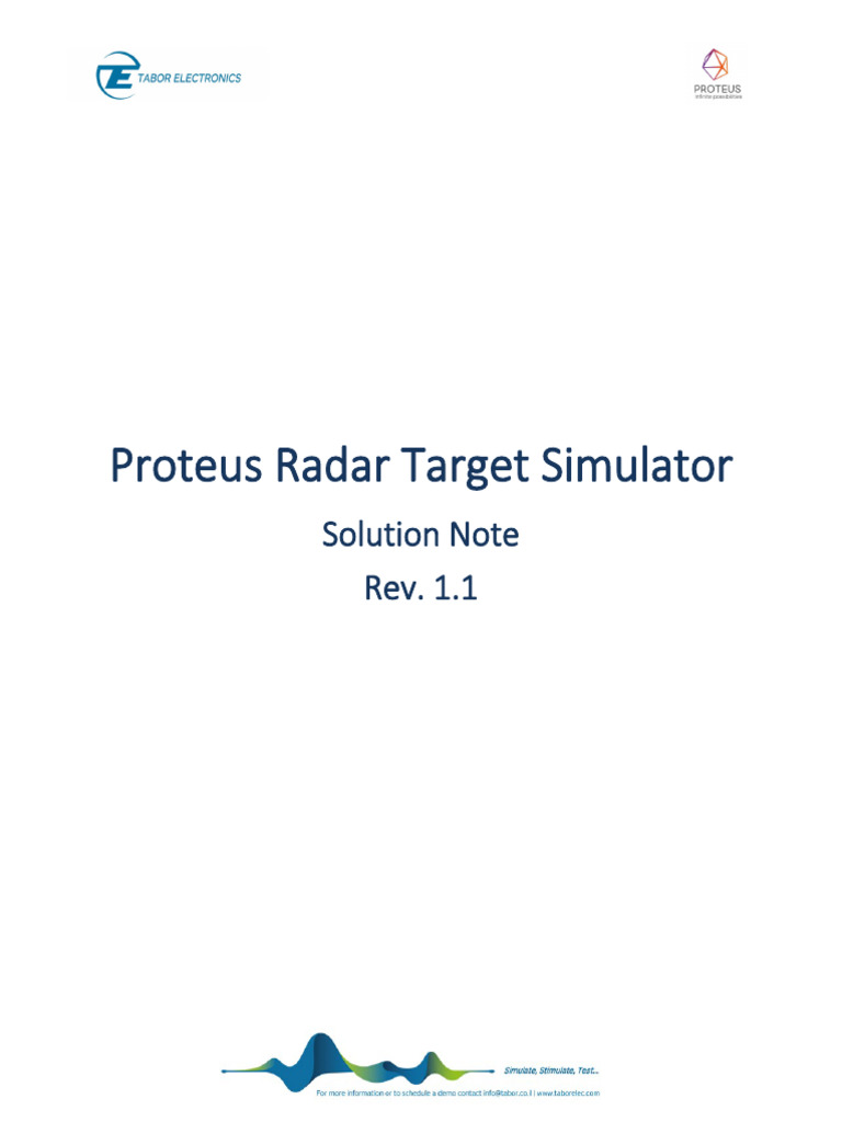 Proteus Radar Target Simulator Solution Note_20221029022550.661 | PDF | Radar | Digital To ...