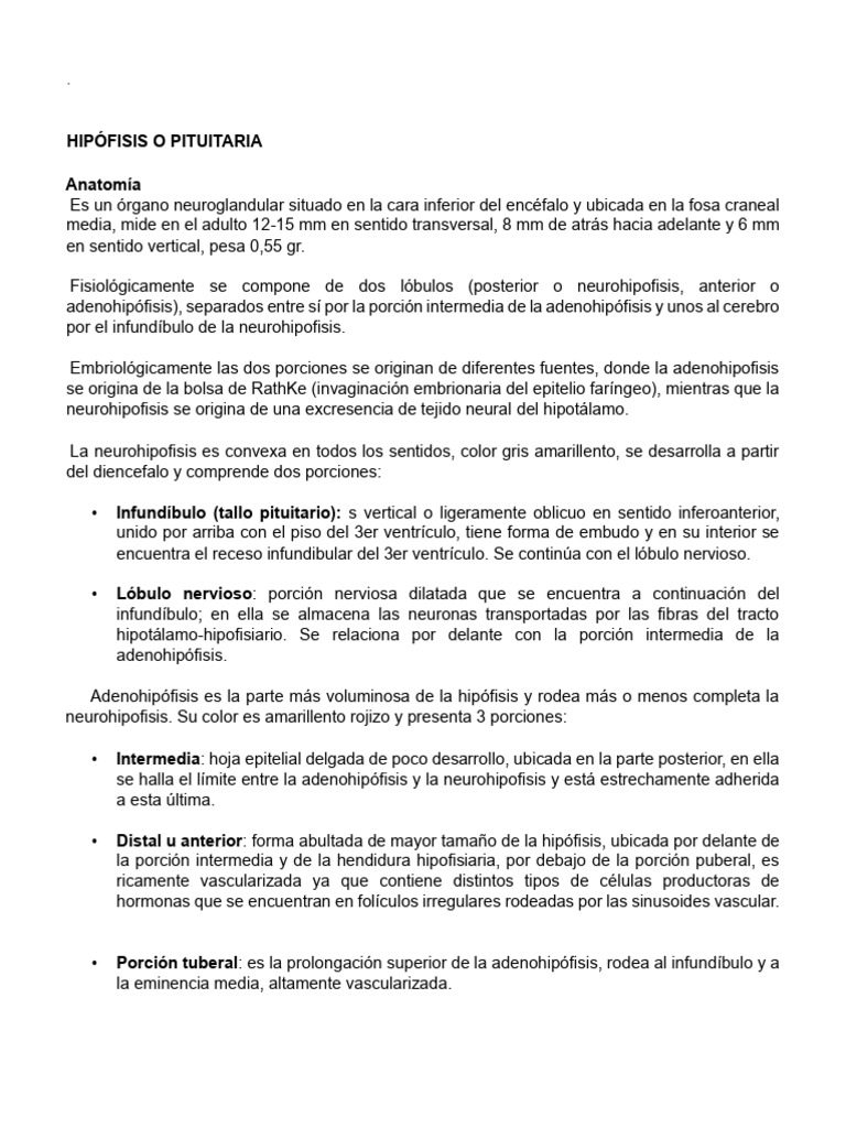 Hipófisis | PDF | Glándula pituitaria | Hormona luteinizante