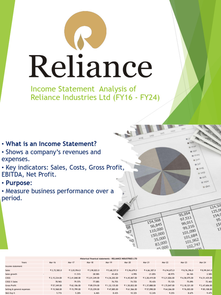 Financial Analysis of Reliance Industries LTD (FY16 | PDF | Income ...