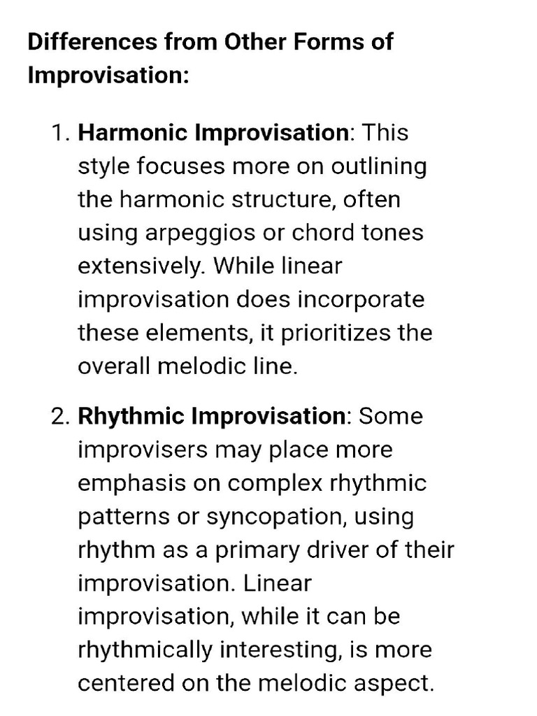 Forms of Improvisation | PDF