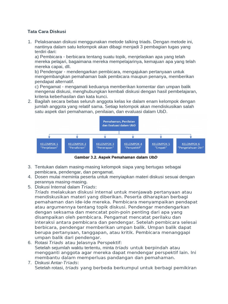 Tata Cara Diskusi Efektif Triads | PDF