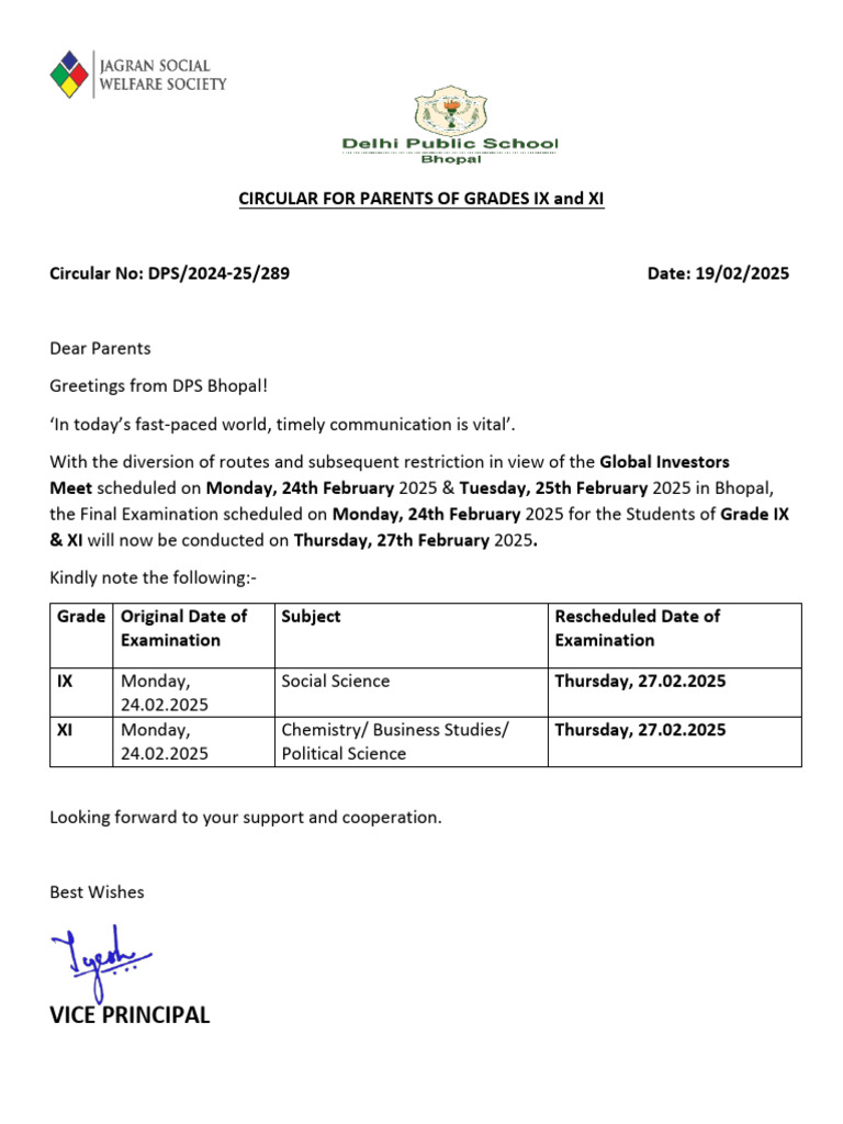 Circular 20250219140853 Revised Date Sheet Circular Grades - Ix-Xi | PDF