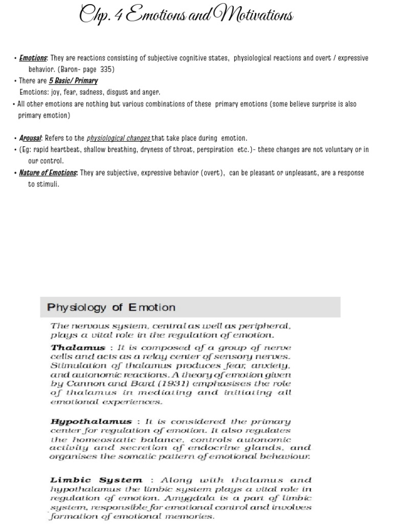 Understanding Emotions and Theories | PDF