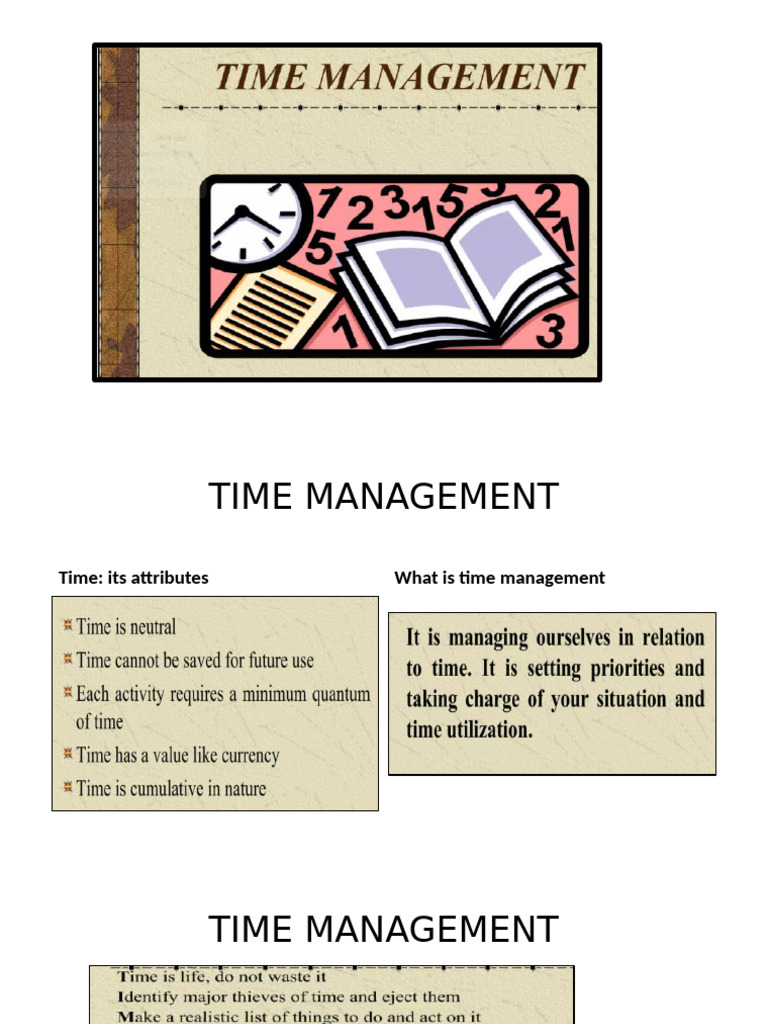 Time Management . | PDF