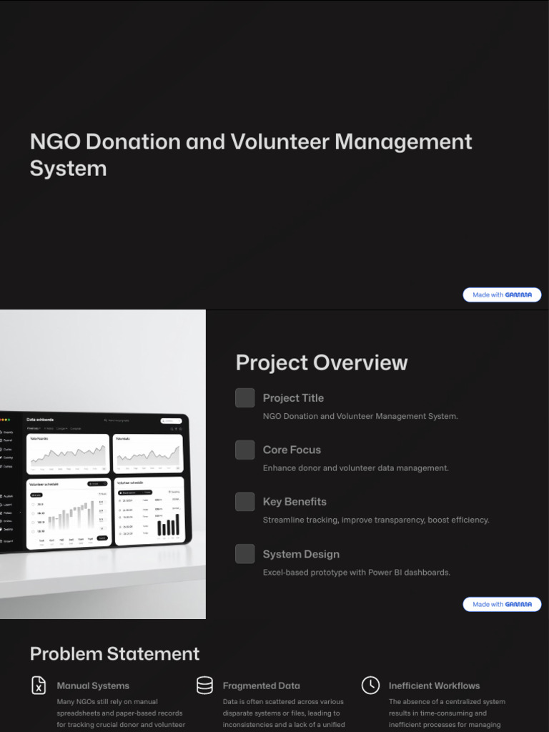 NGO Volunteer Tracking System Overview | PDF | Non Governmental ...