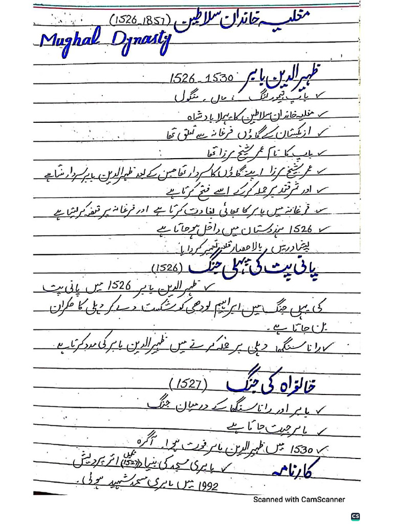 Pak Affairs Handwritten Urdu Notes 03306965330 | PDF