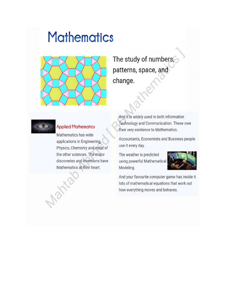 Remedial Classes Notes of Mathematics | PDF