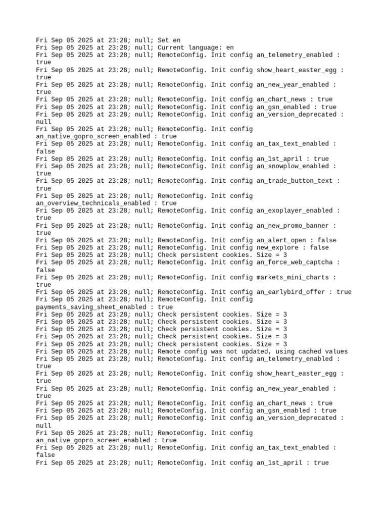Remote Config Initialization Logs | PDF | Information Technology | Data ...