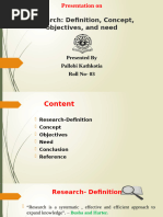 Research Methodology Lecture Notes | PDF