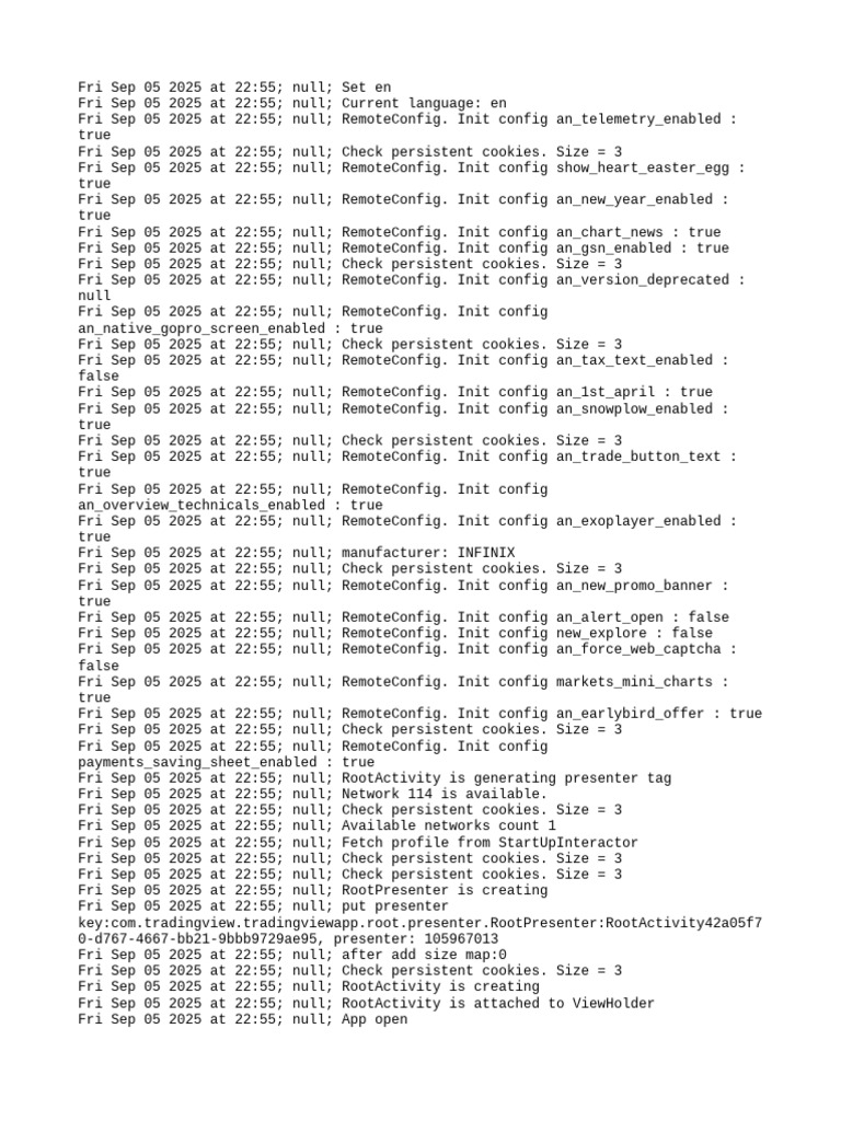 Remote Config Initialization Logs | PDF | Data Management | Computing